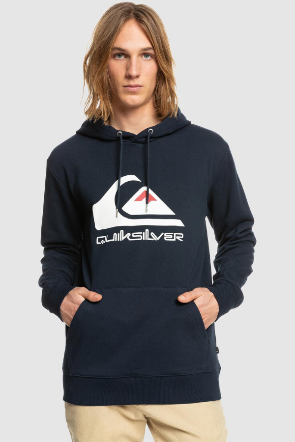 Quiksilver Big Logo Hood - Navy Blazer – Oasis Surf NZ